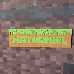 Custom Block Plates | Name | Minecraft | Sign - Etsy