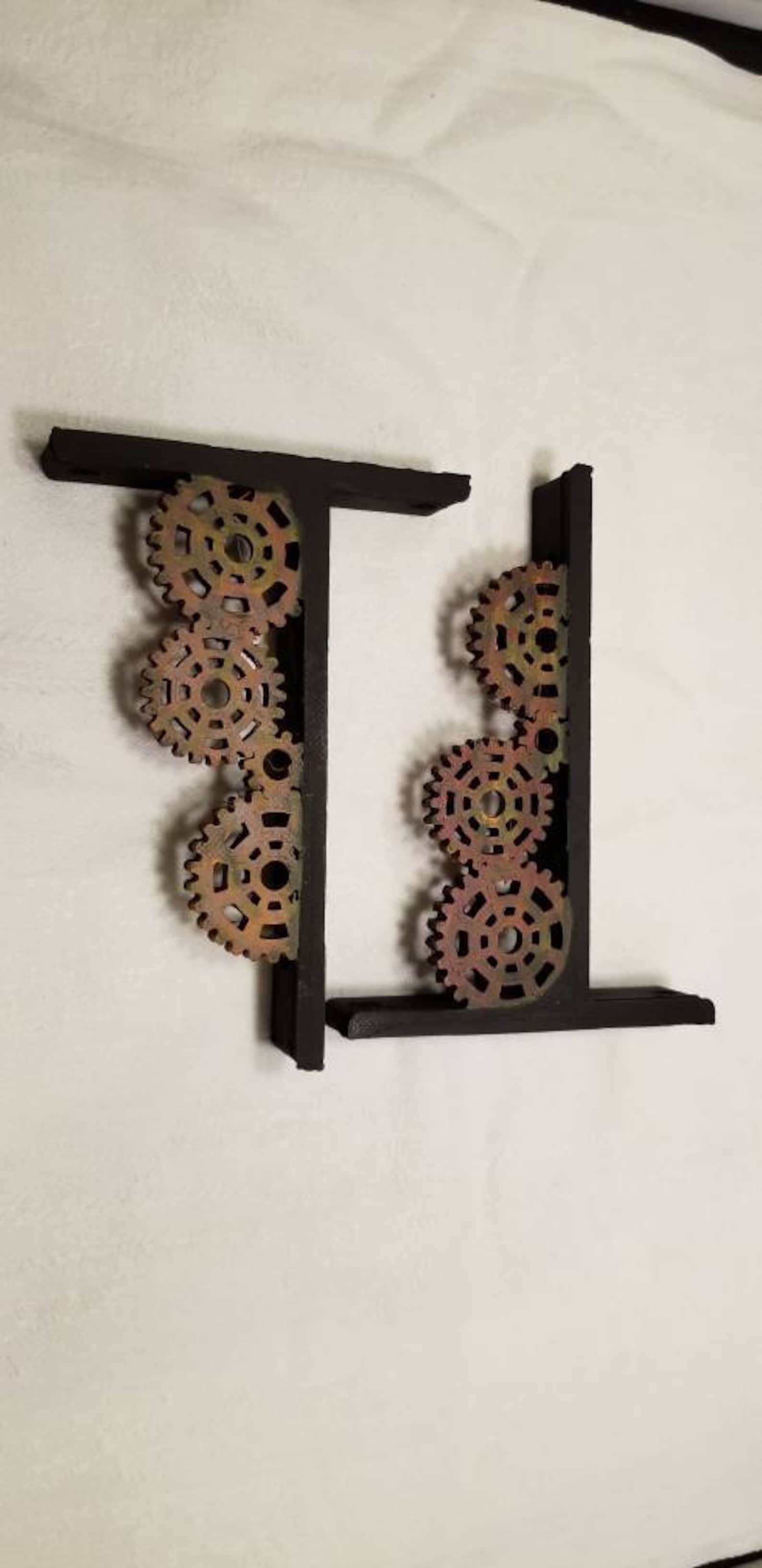 Steampunk Gear Shelf Bracket Industrial Old Vintage Rusty Rusted Decor ...