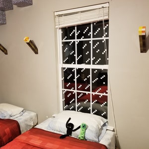 Pixelized Window Decals | Minecraft Style | Video Game | Vinyl Stickers ...