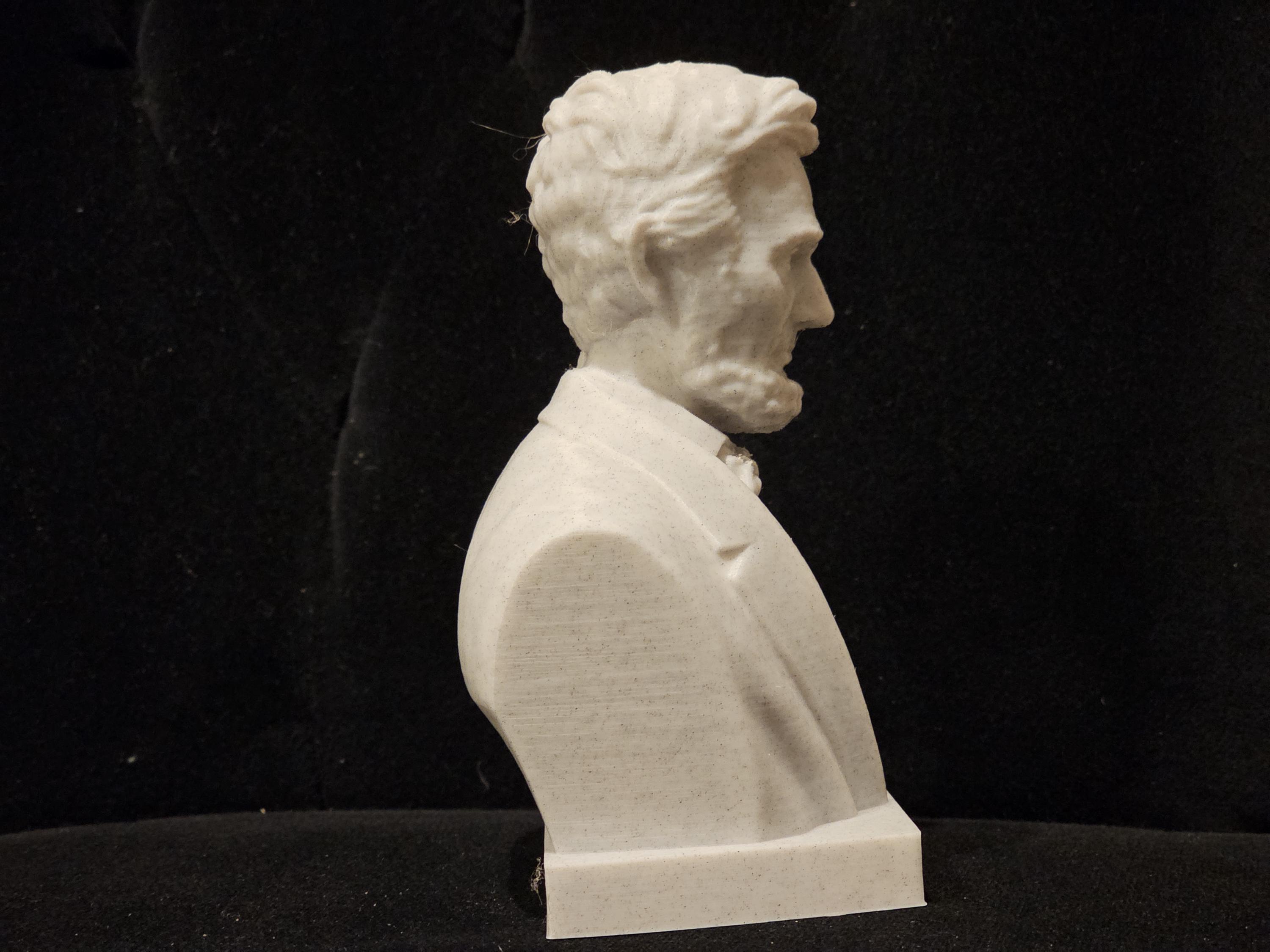 President Abraham Lincoln Bust State Figurine Sculpture Carving Marble ...