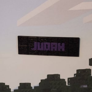 Custom Block Plates | Name | Minecraft | Sign - Etsy