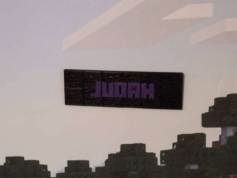 Custom Block Plates | Name | Minecraft | Sign - Etsy