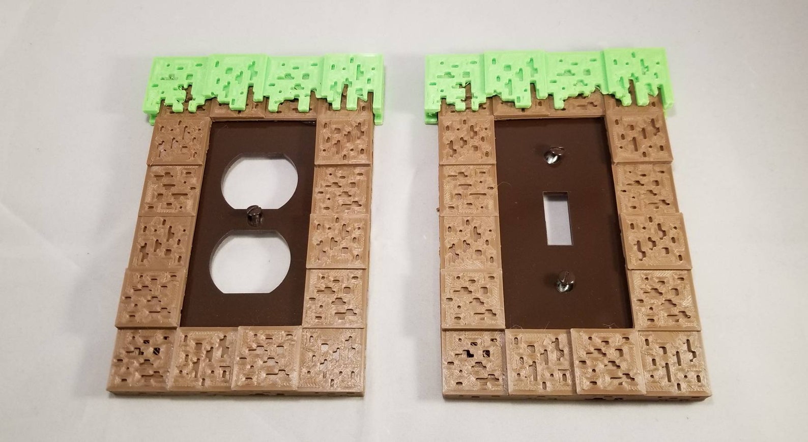Grass Light Switch or Outlet Plate Minecraft Style for Girl or | Etsy
