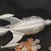 Rocket Ship Coin Bank || Piggy Bank || Space Bedroom Decor - Etsy