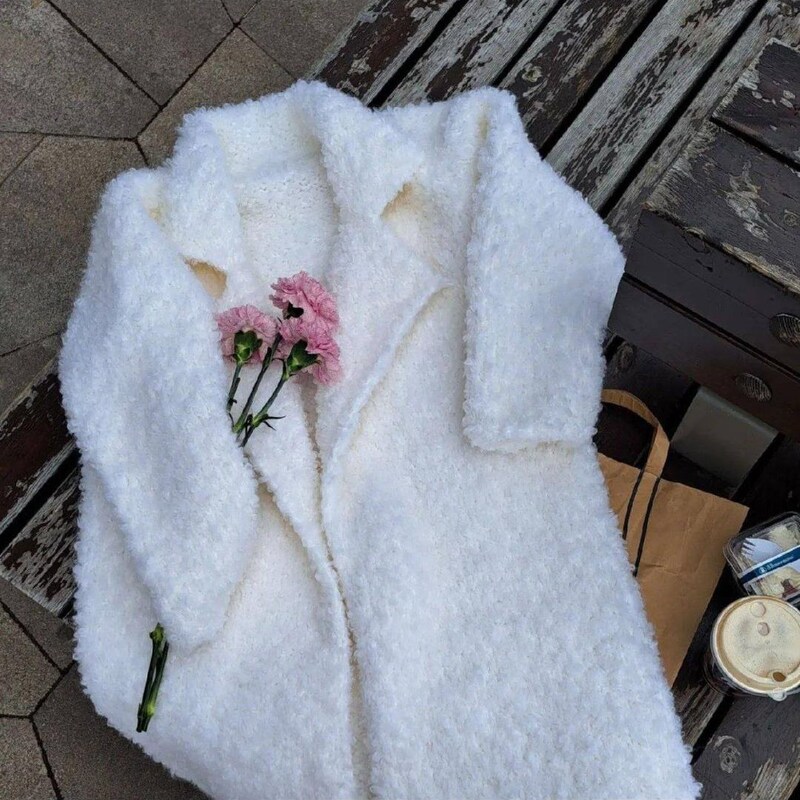 Hand Knit Jacket - Etsy