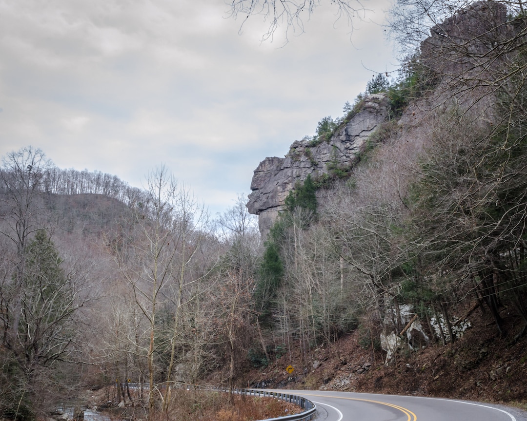 Stone Face Rock - St. Charles Virginia Lee County Scenic Road Mountains ...