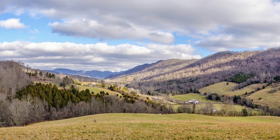 Back Home Rural Landscape Country Mountains Scenic View - Etsy