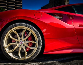 Red Ferrari Italia Speed Fast Luxury Super Car Automotive | Etsy