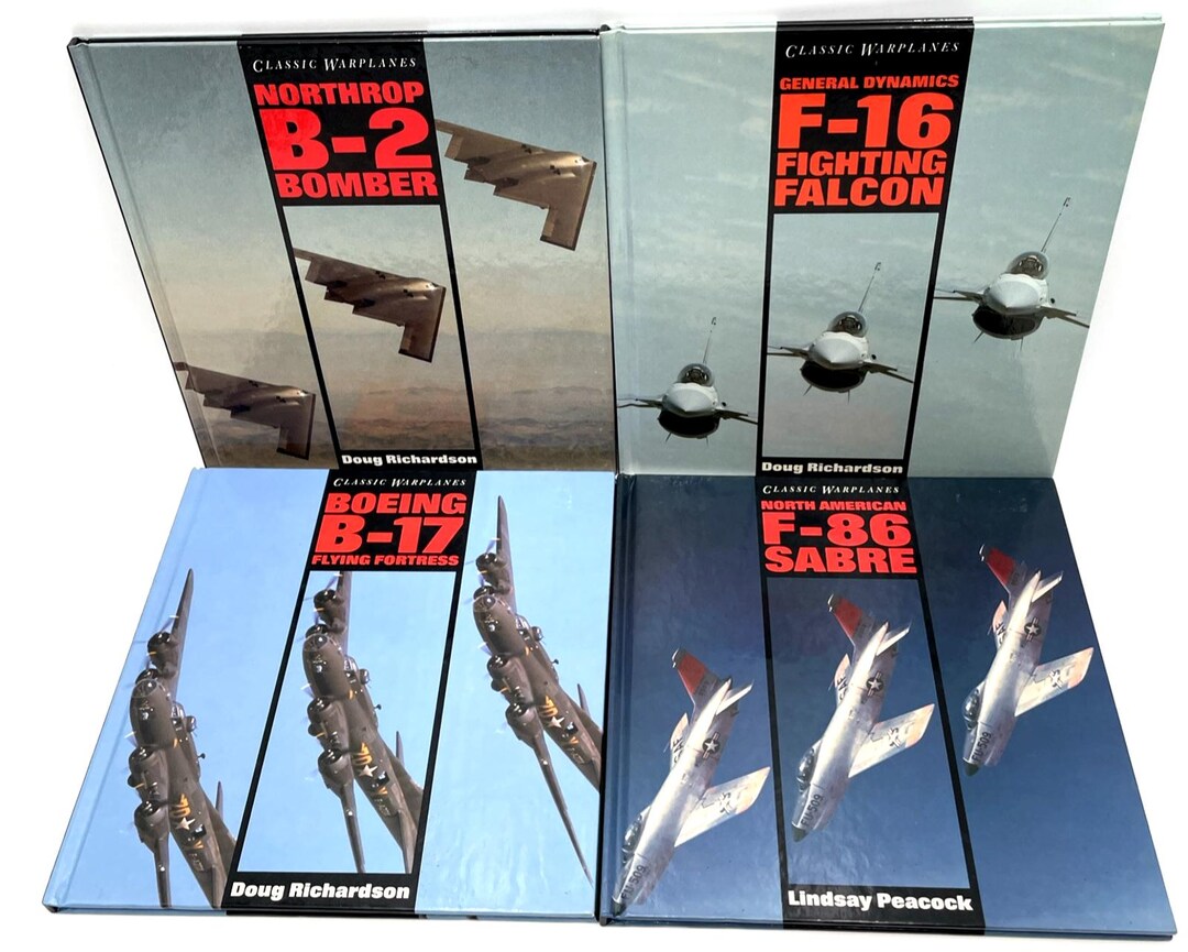 Classic War Planes B-2, F-16, B-17 & F-86 - Lot of 4 Gallery Books - Etsy