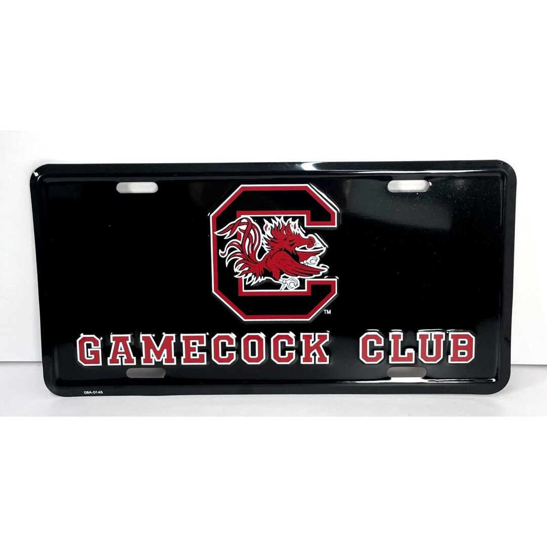 USC South CAROLINA Gamecock Club Black License Plate / Car Tag - Etsy