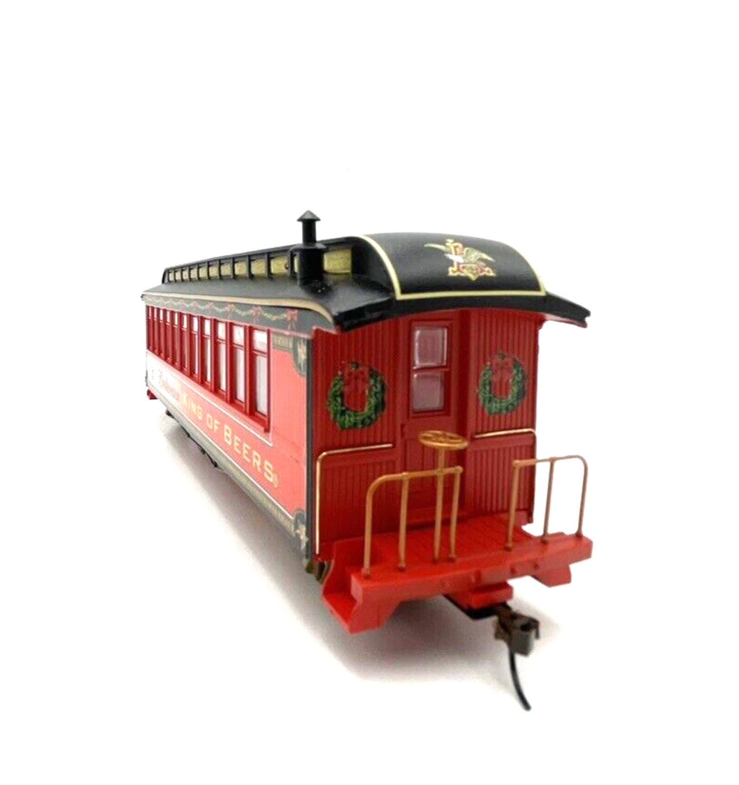 Hawthorne Village Budweiser Beer Christmas Holiday Passenger Car Train ...