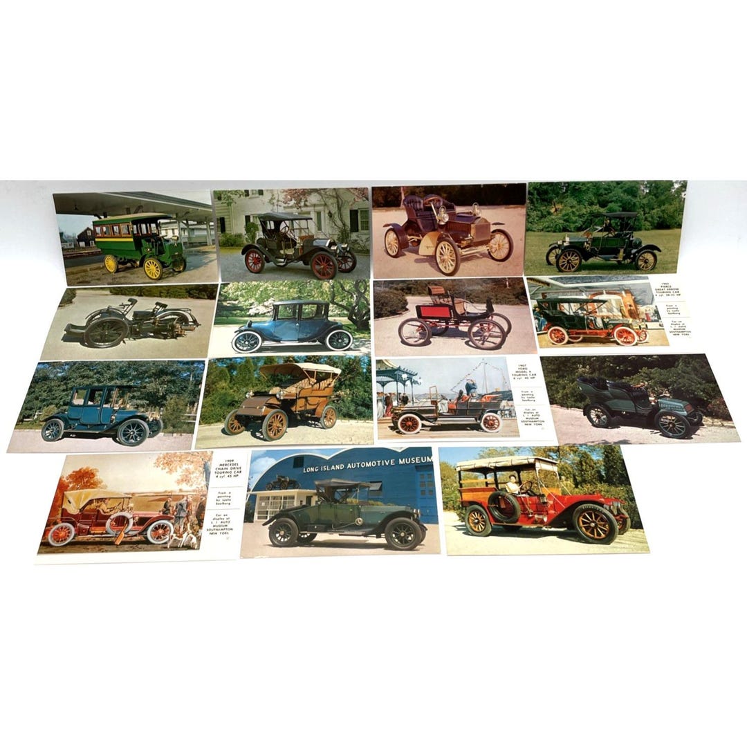 Lot of 15 Vintage Antique Car Postcards 1899 - 1920 Years - Unposted 01 ...