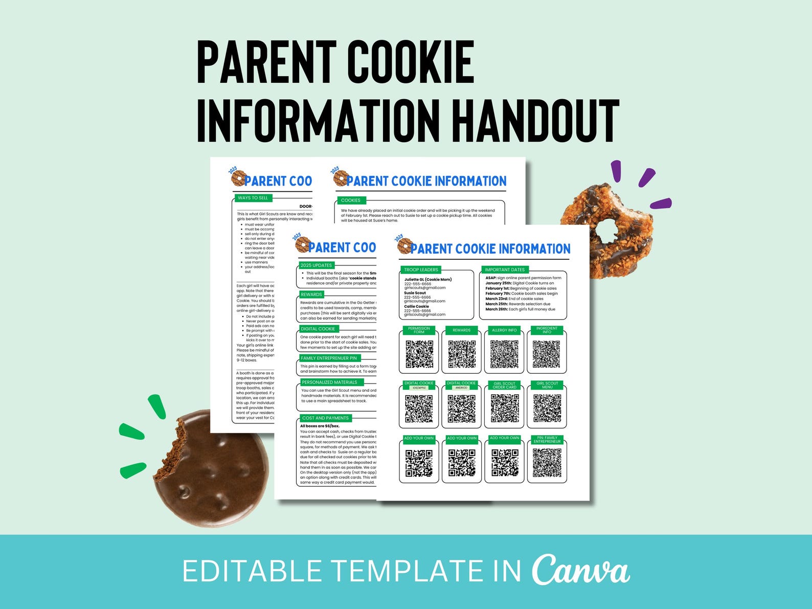 Girl Scout Cookie Season Parent Information Handout - Completely ...