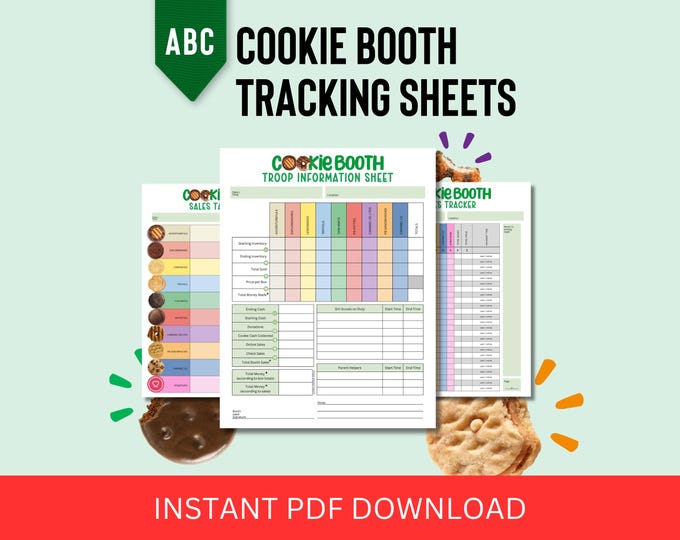 Girl Scout Cookie Booth Tracker - Etsy