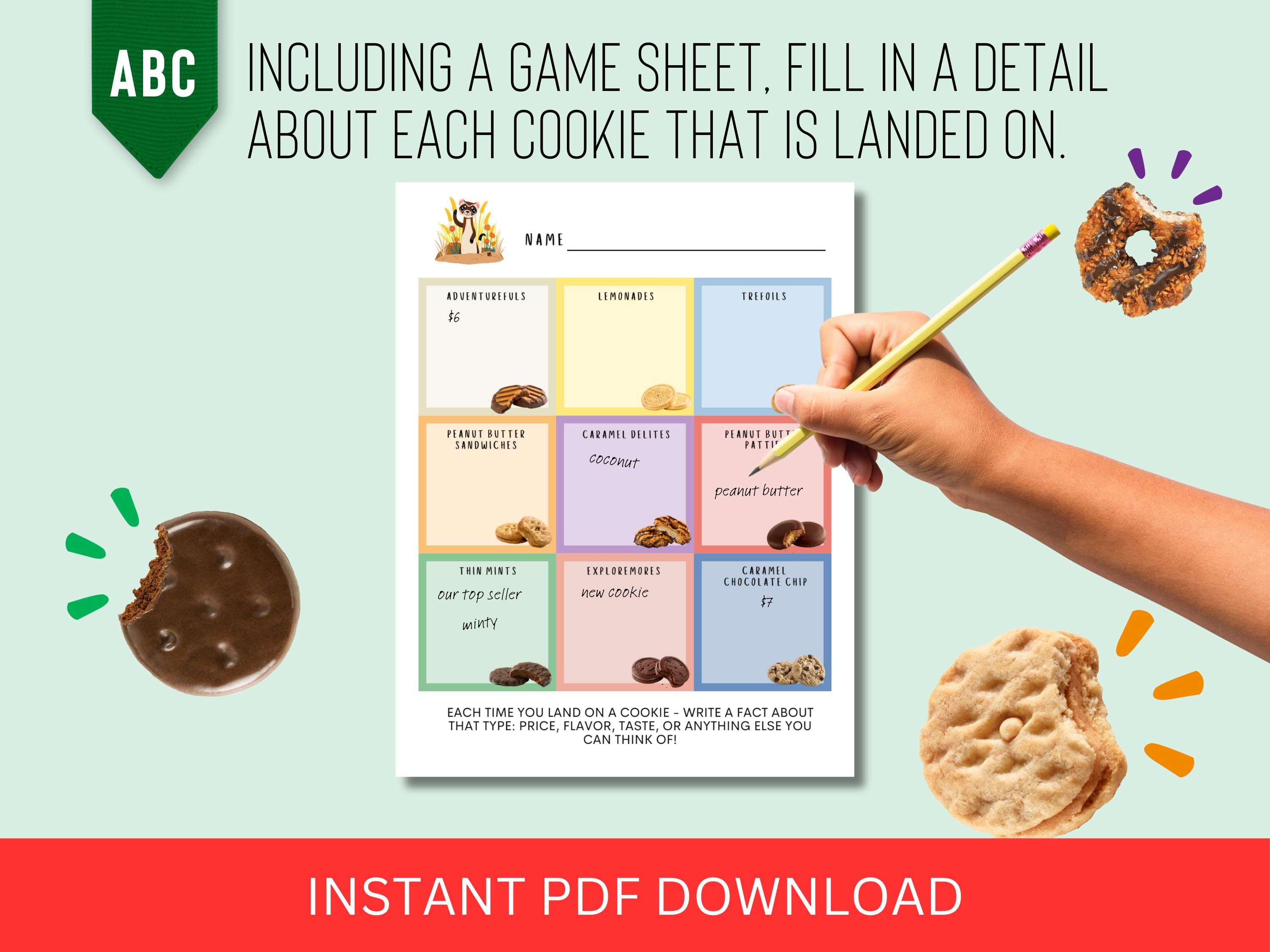 2026 UPDATED!! ABC Girl Scout Cookie Fortune Teller Game - Etsy