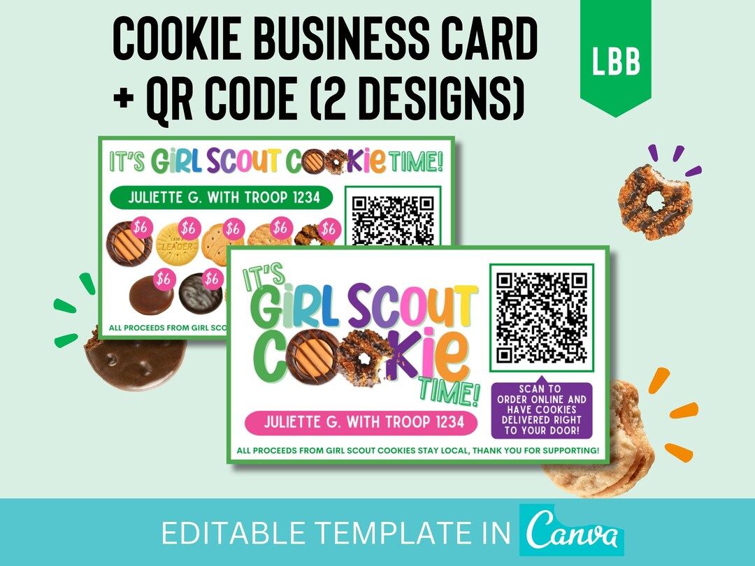 Buy LBB Girl Scout Cookie Business Cards With QR Code Online in India ...