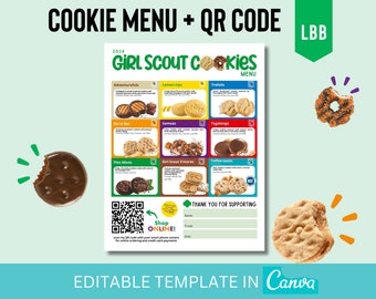 2023 LBB Girl Scout Flyer With QR Code, Printable Cookie Menu Instant ...