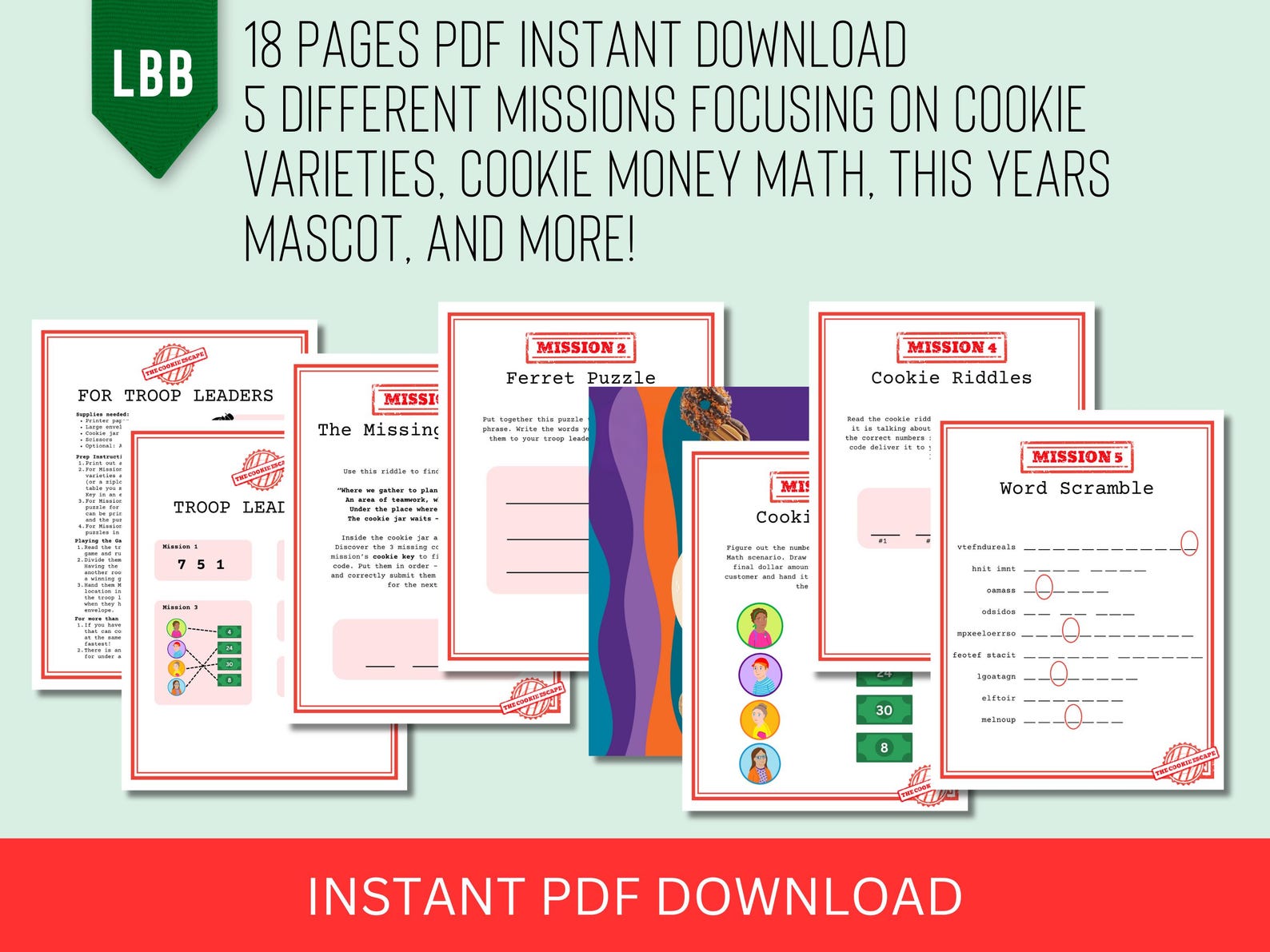 2026 UPDATED!! LBB Cookie Season Escape Room Game - Etsy