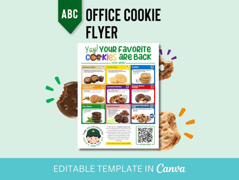 2026 UPDATED!! ABC Office Break Room Cookie Flyer With QR Code - Etsy