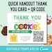 Girl Scout Cookie Quick Handout Thank You Card With Reorder QR Code - Etsy