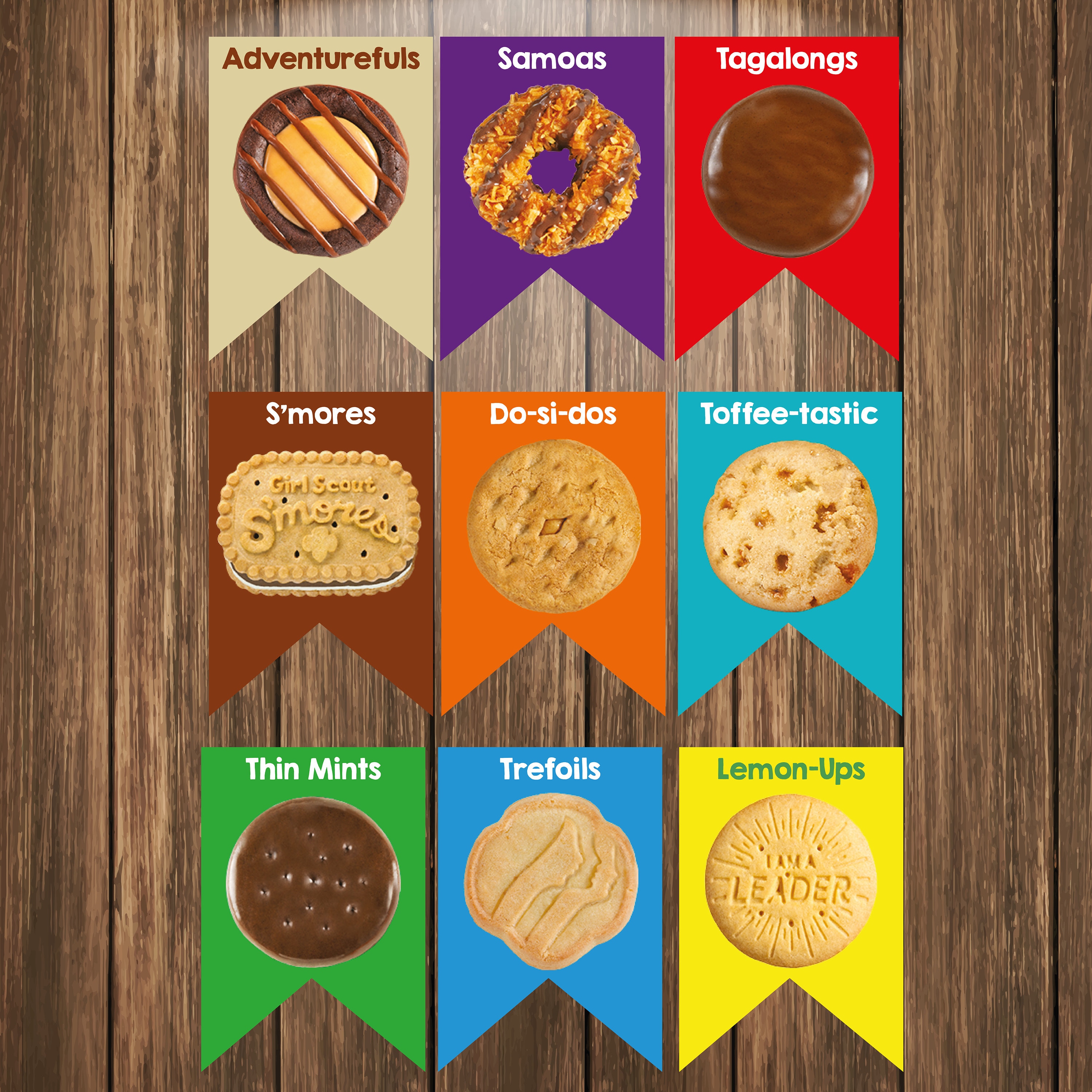 Girl Scout Cookie Banner (LBB) - Etsy