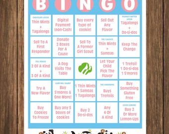 Girl Scout Cookie Booth Bingo 2025 LBB - Etsy