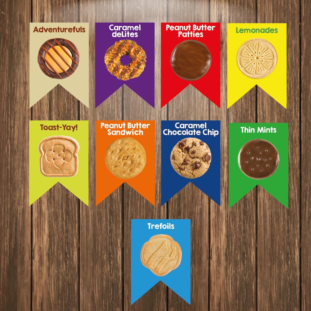 Girl Scout Cookie Banner (ABC) - Etsy