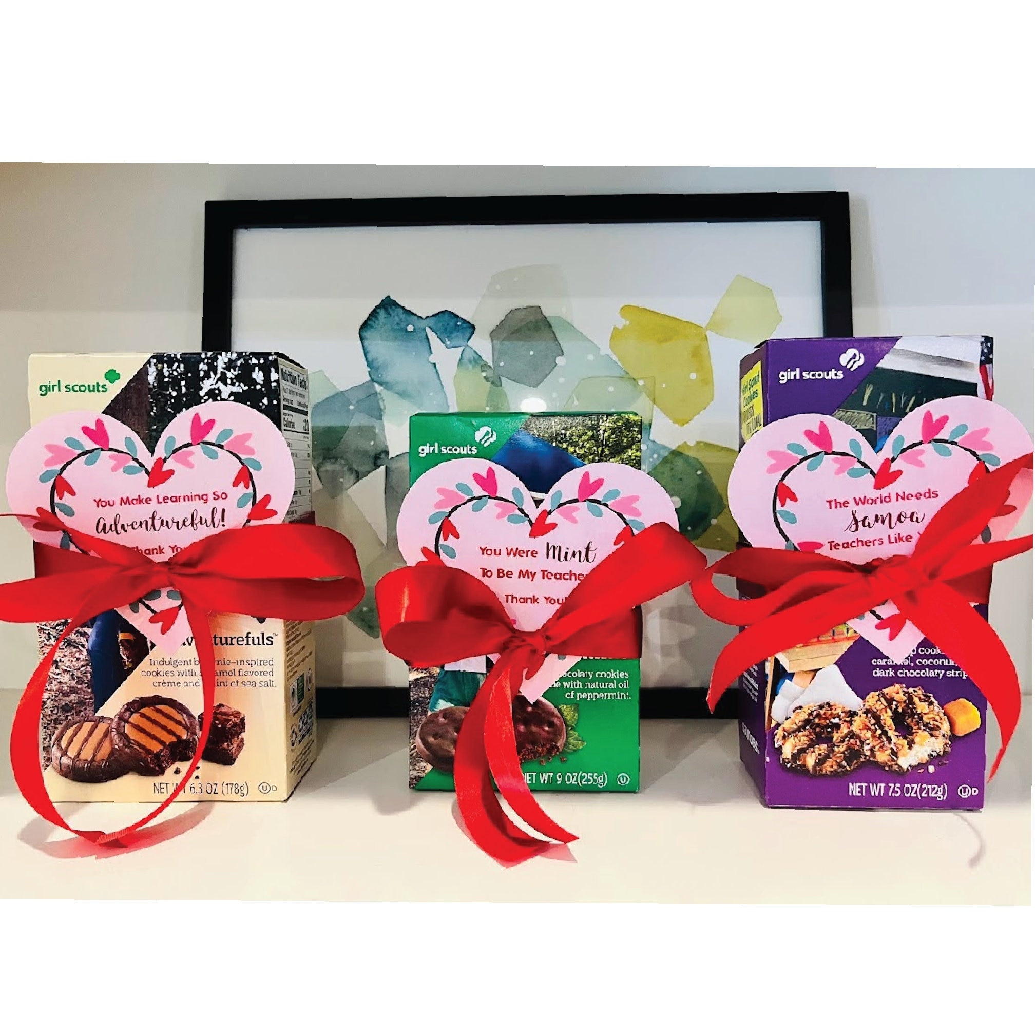 Custom Girl Scout Cookie Valentine Teacher Appreciation Printable - Etsy