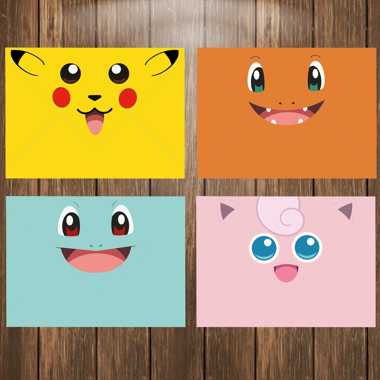 Pokemon Envelope Printable - Etsy