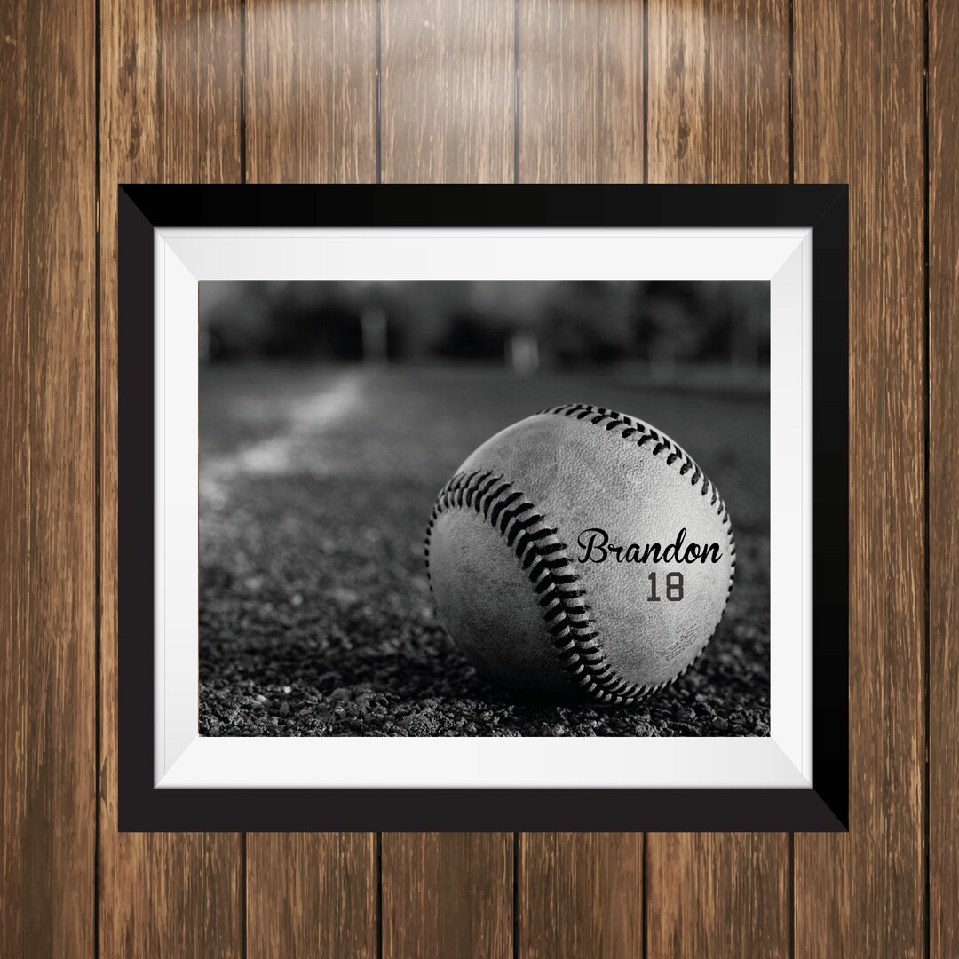 Personalized Baseball Art Print, Baseball Gift, Baseball Photo - Etsy