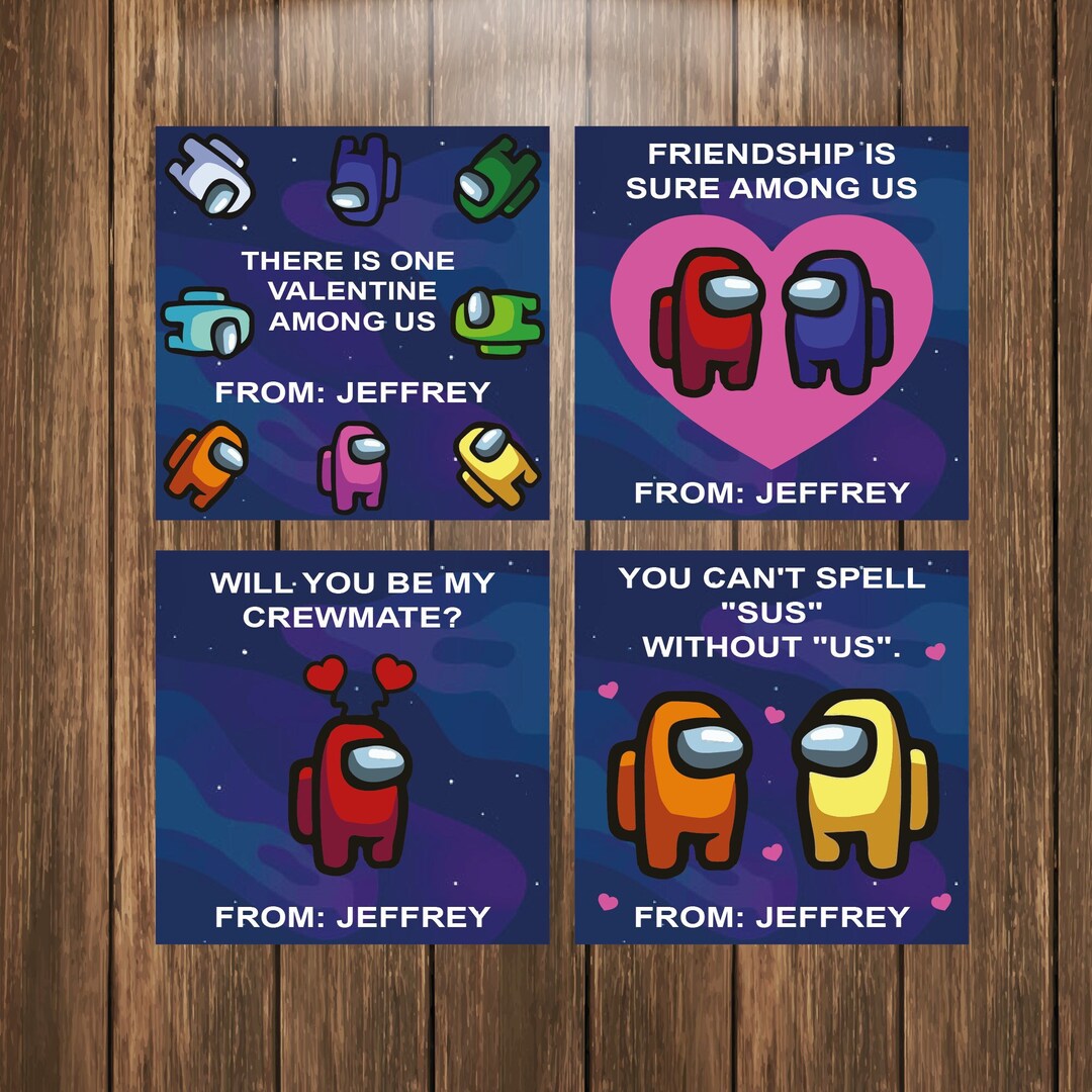 Custom Among Us Valentine Printable - Etsy