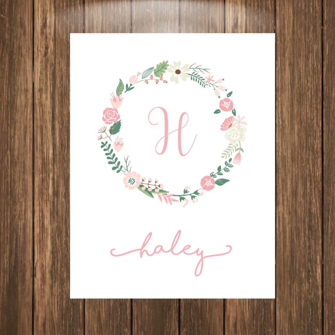 Custom Monogram Art Print Personalized Print Personalized - Etsy
