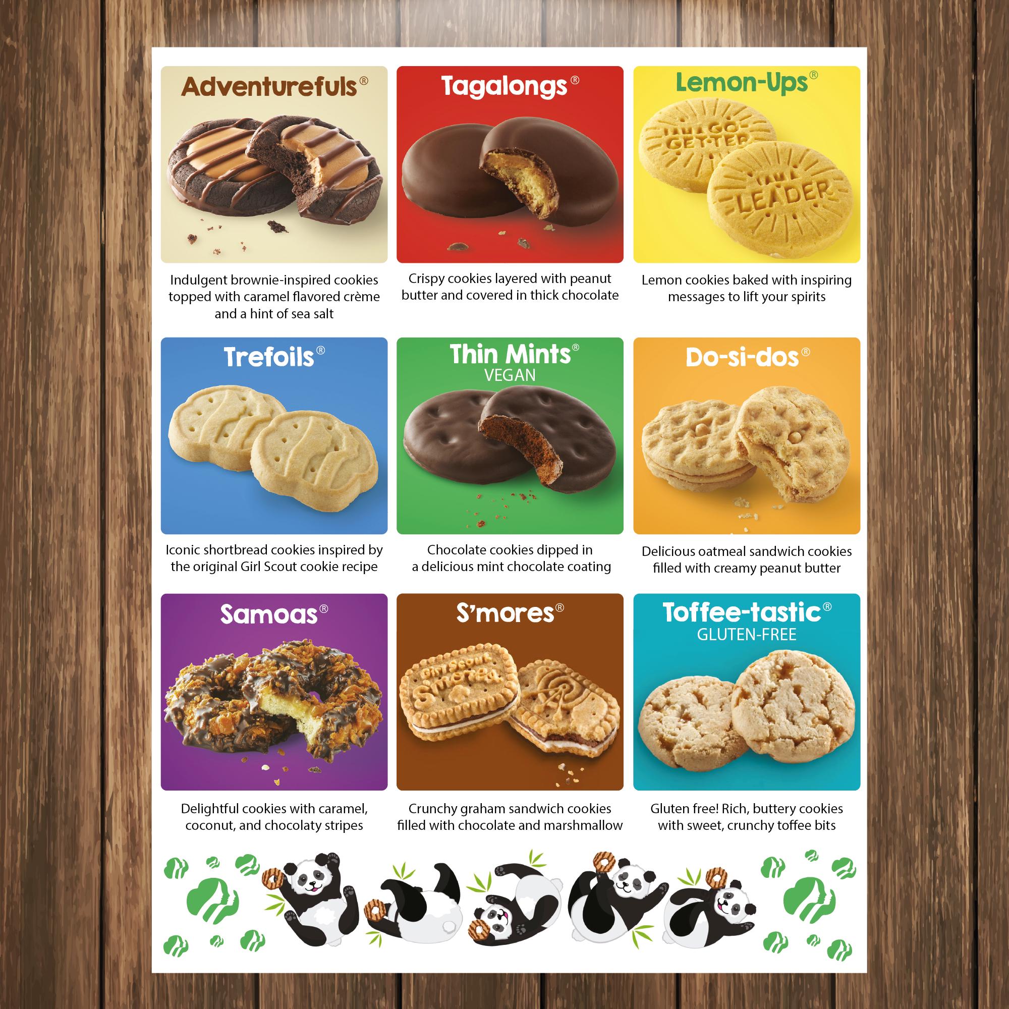 Custom LBB Girl Scout Cookie Line Up, Booth Sales - Etsy
