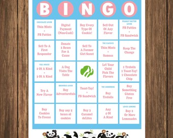 Girl Scout Cookie Booth Bingo 2025 LBB - Etsy