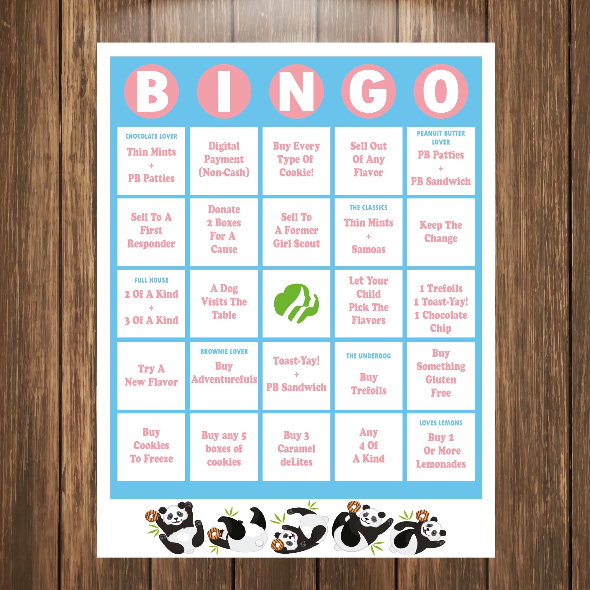 Girl Scout Cookie Booth Bingo (ABC) - Etsy