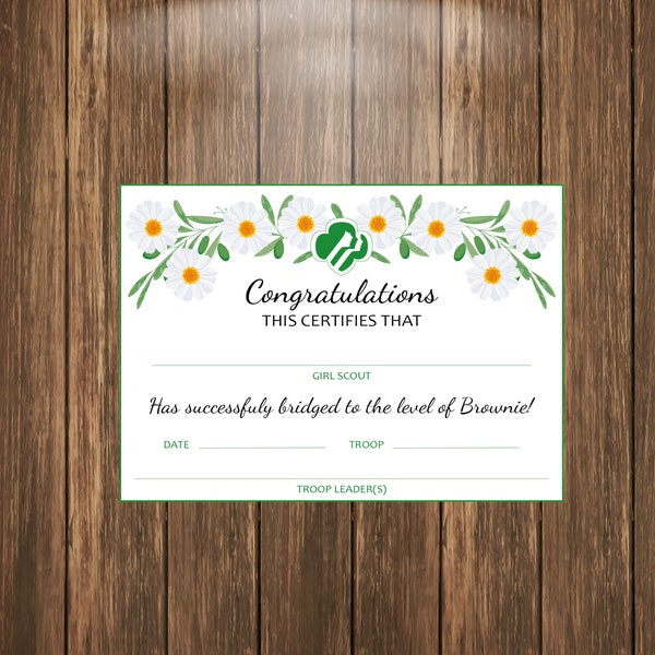 Bridging Certificate - Etsy