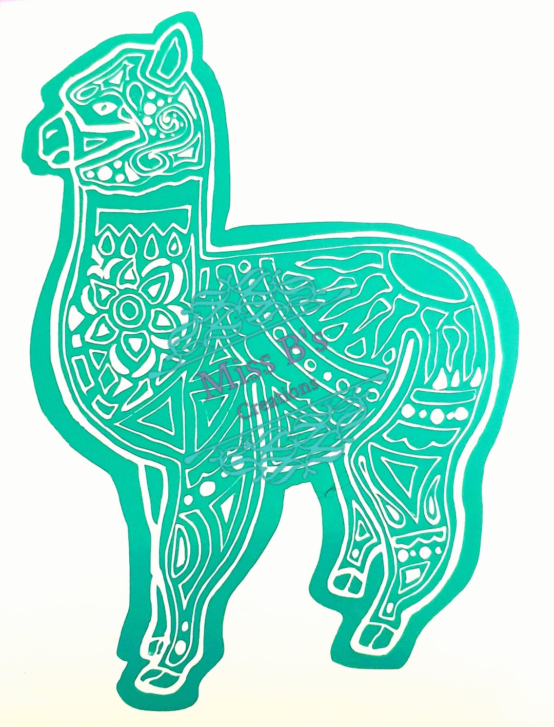 Alpaca / Llama Mandala SVG, for Cricut HTV Sticker Vinyl - Etsy