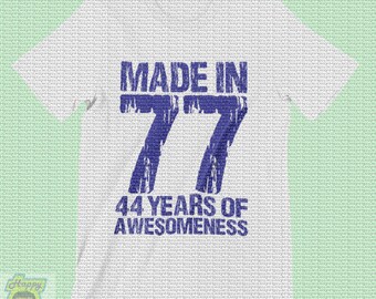 Made in 1977 Svg - Etsy