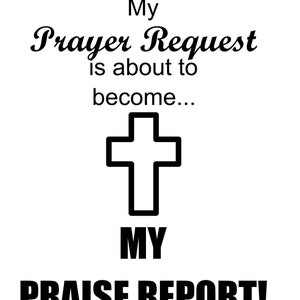 Prayer Request Praise Report SVG - Etsy
