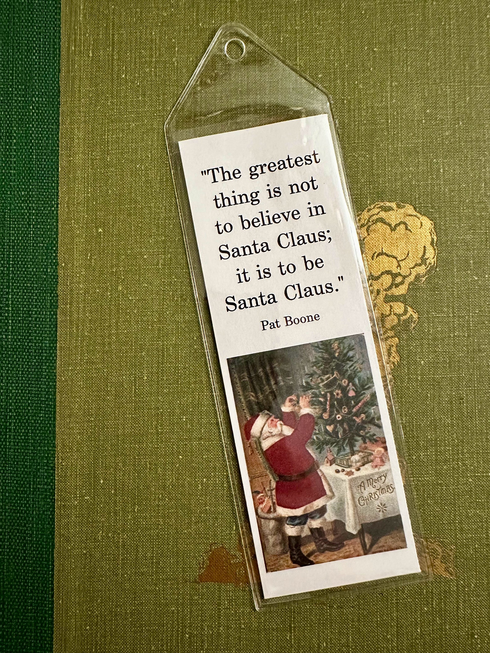 Be Santa Claus Bookmark - Christmas Winter Vintage Holiday Bookish Read ...