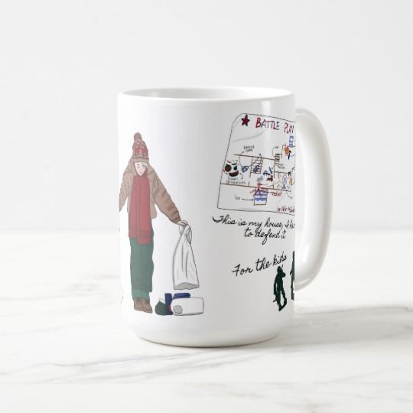 Home Alone Mug - Special Edition Wraparound 15 Oz - Etsy