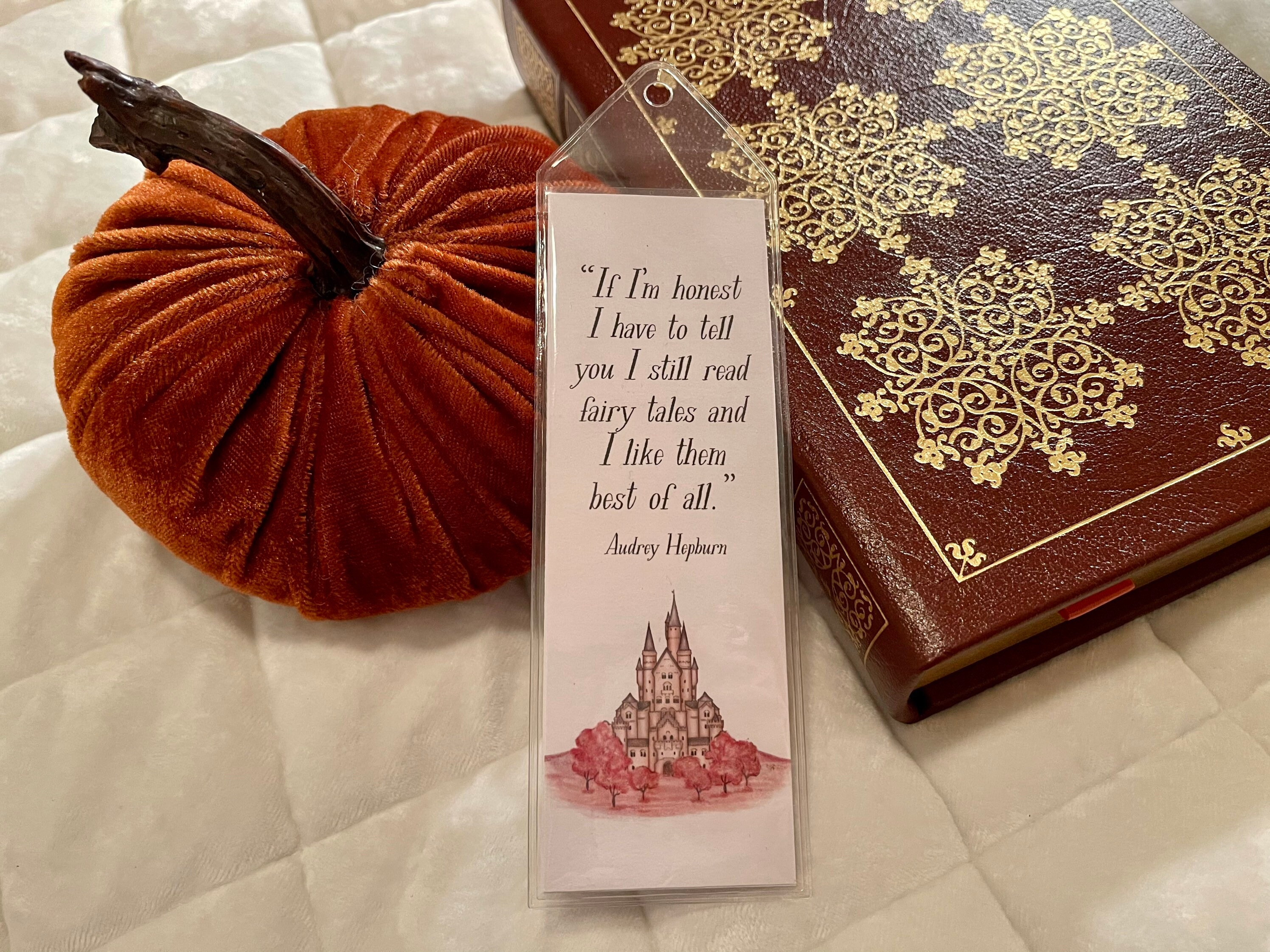 Autumn Fairytale Bookmark Pink Castle Fairy Tale Audrey | Etsy