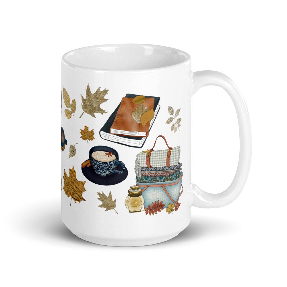 Autumn Rain Mug Special Edition 15 Oz Leaves Trees Fall - Etsy UK