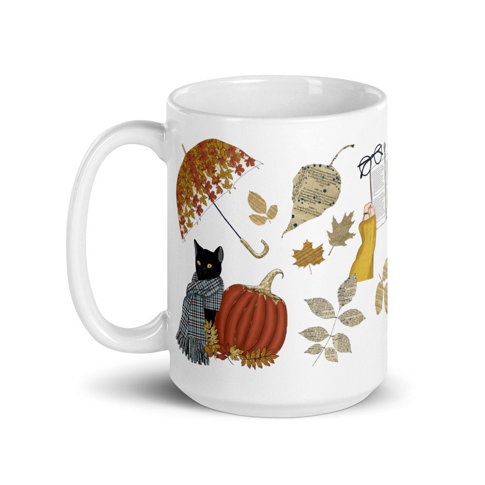 Autumn Rain Mug Special Edition 15 Oz Leaves Trees Fall - Etsy UK