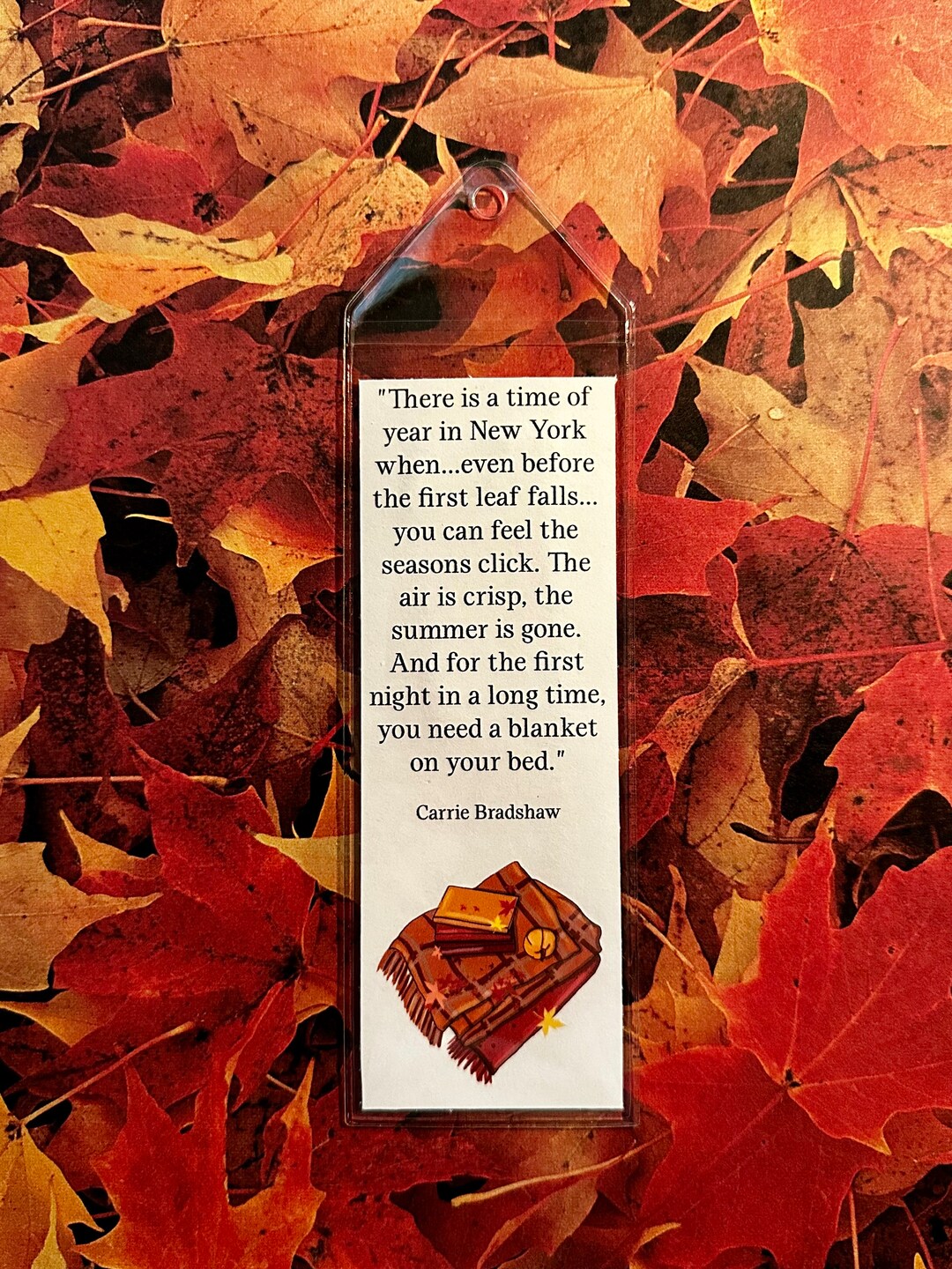 Autumn is Coming Bookmark - Carrie Pumpkin Blankets Sweater Weather ...
