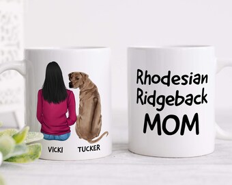 Rhodesian Ridgeback Woman Mug - Etsy