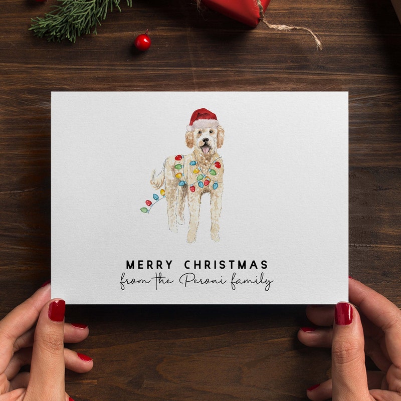 Dog Christmas Card - Etsy