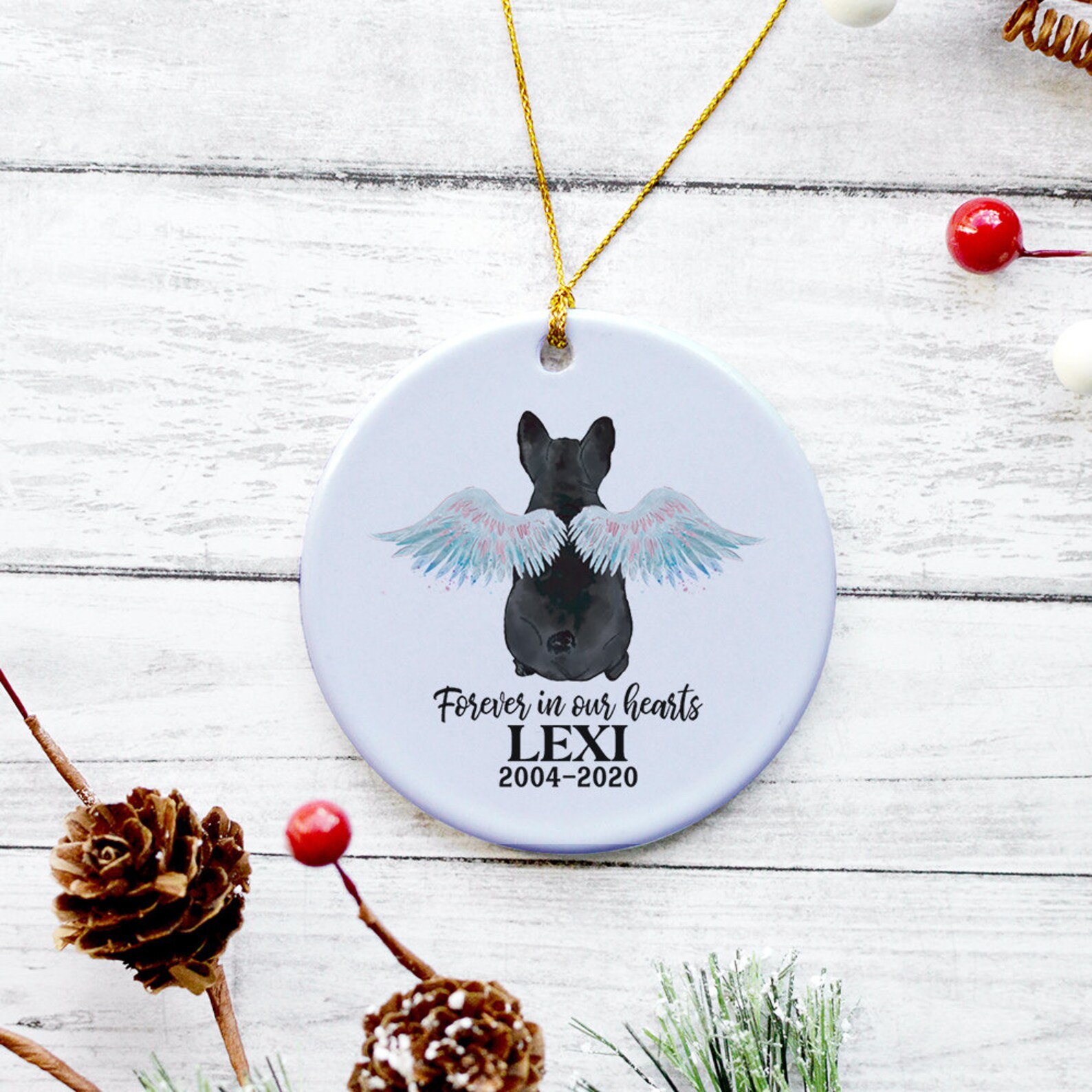 Dog Passing Gift Dog Angel in Heaven Memorial Ornament - Etsy