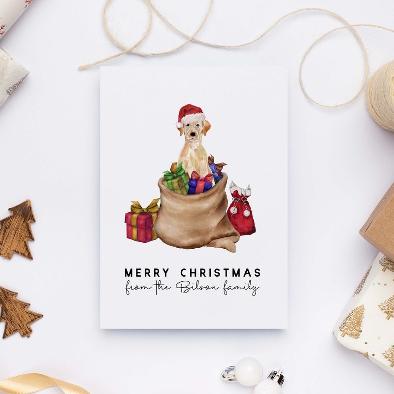 Dog Christmas Cards - Etsy