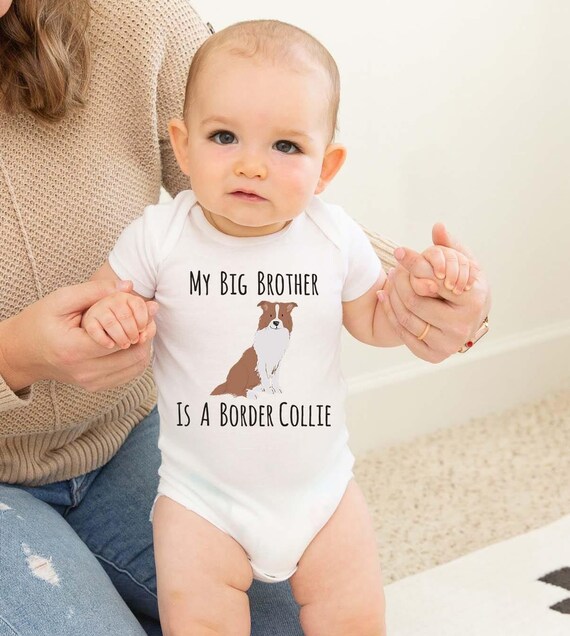 Border Collie Baby Onesie New Born Baby Clothes Baby Shower Gift Cute Dog Baby Bodysuit Gift for New Baby Etsy UK
